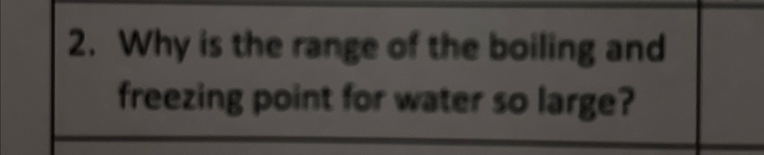 Solved Why is the range of the boiling and freezing point | Chegg.com