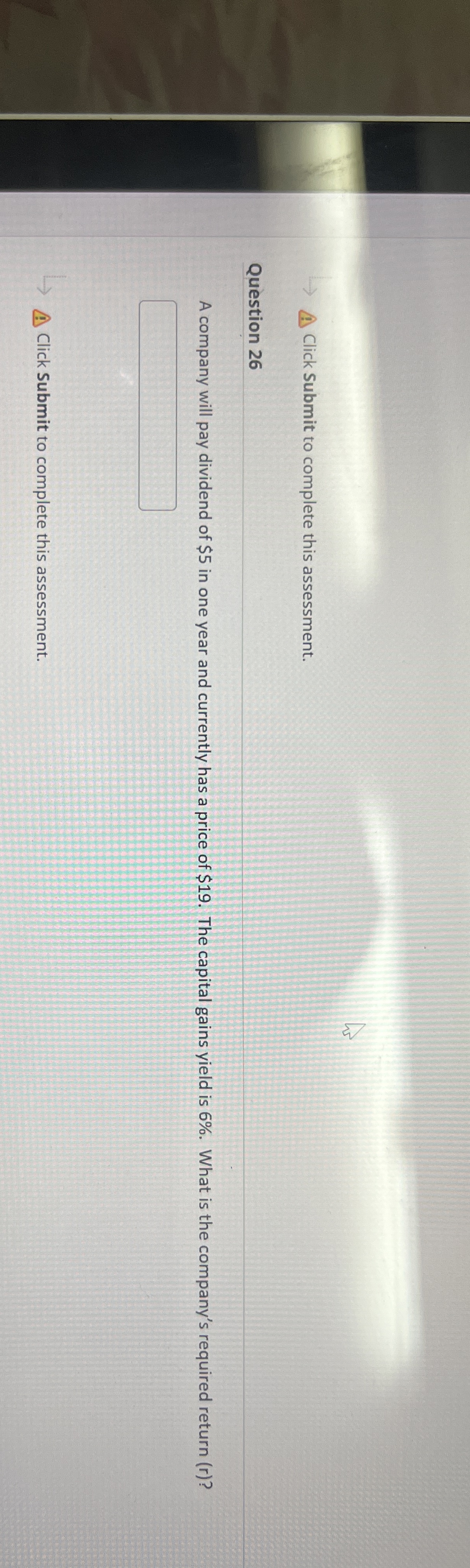 Solved Click Submit to complete this assessment.Question 26A | Chegg.com
