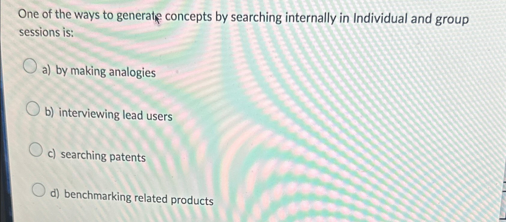Solved One of the ways to generate concepts by searching | Chegg.com