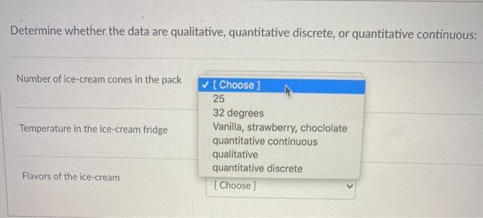 Solved Determine whether the data are qualitative, | Chegg.com