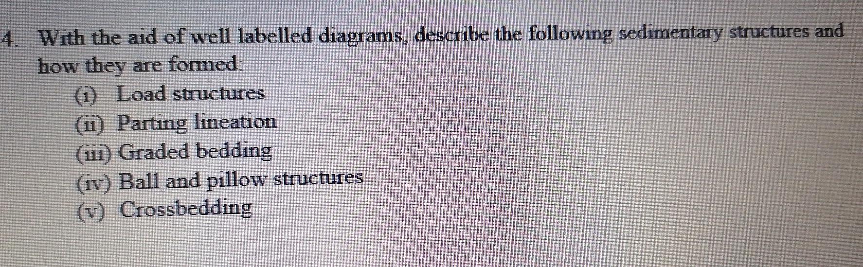 Solved 4. With the aid of well labelled diagrams describe | Chegg.com