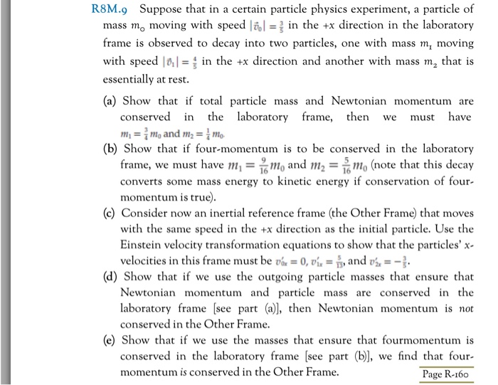 Solved R8M., Suppose that in a certain particle physics | Chegg.com