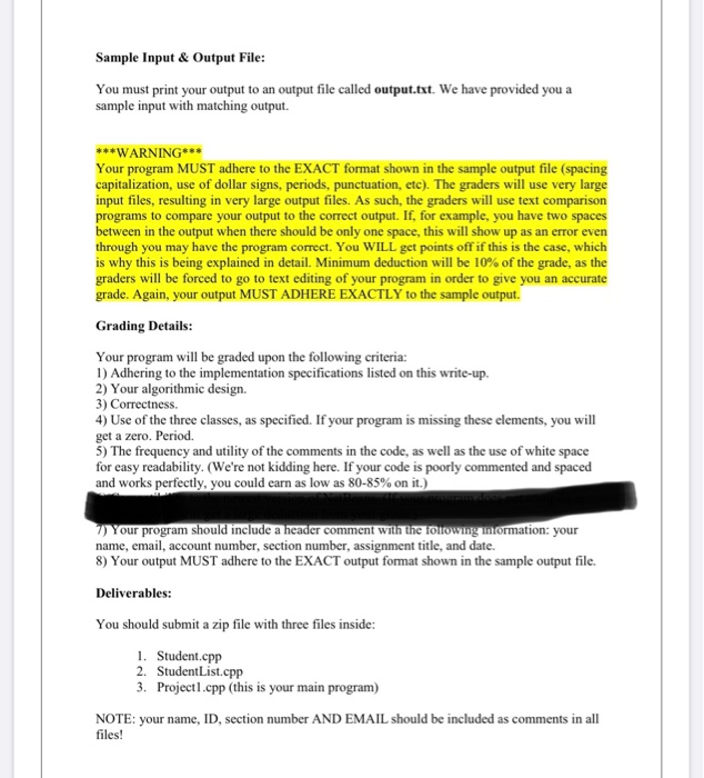Program Description: Write a program to save a list | Chegg.com