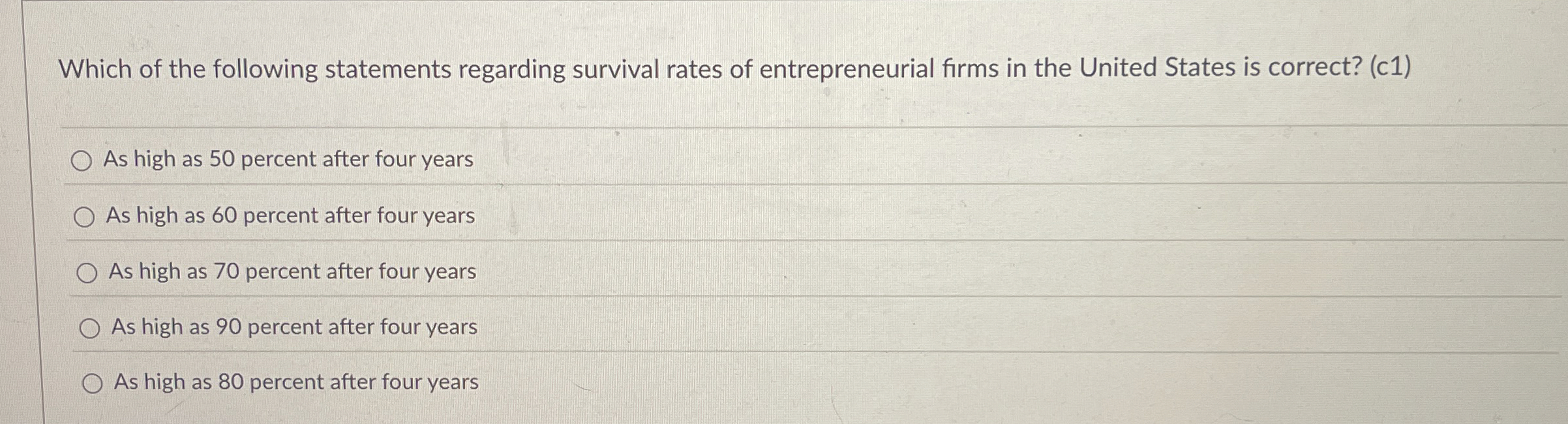 Solved Which of the following statements regarding survival | Chegg.com