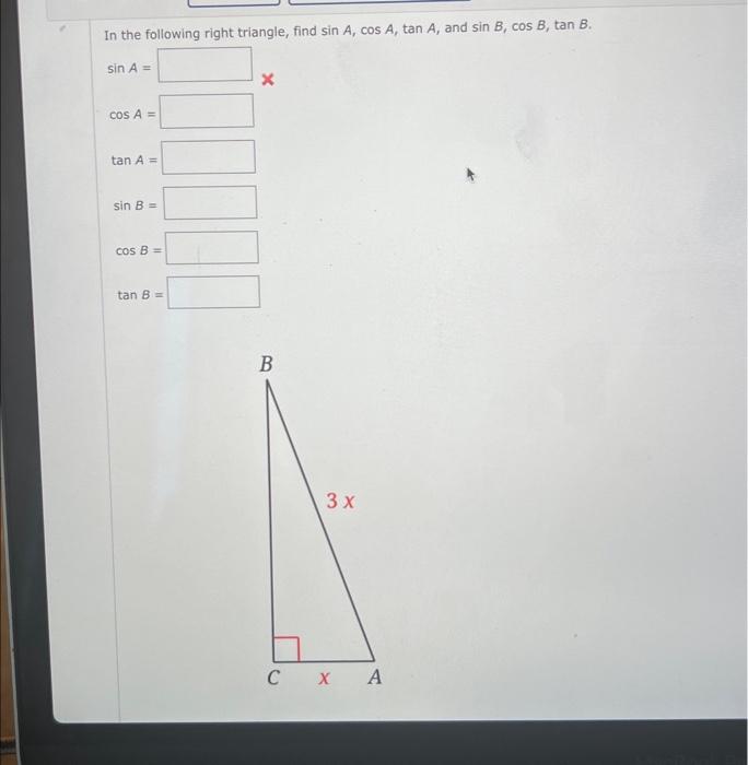 Solved The following problem refers to right triangle ABC | Chegg.com