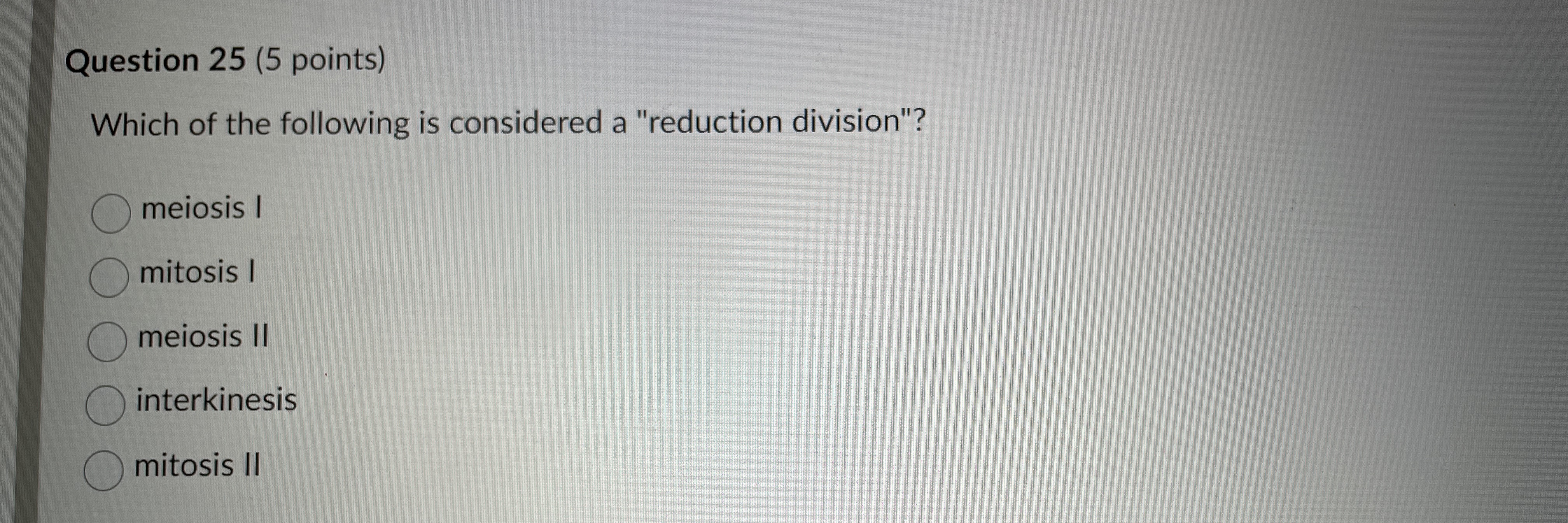Solved Question 25 (5 ﻿points)Which of the following is | Chegg.com