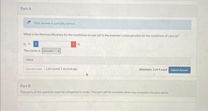 Solved At steady state, a new power cycle is claimed by its | Chegg.com