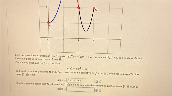 Solved In the theory of splines, we try to find simple | Chegg.com