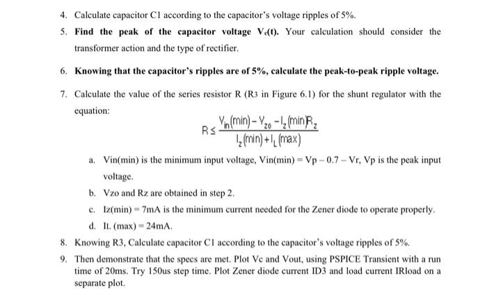 Solved Problem 6: (10 points) filtered full wave rectifier | Chegg.com