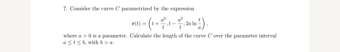 Solved Consider The Curve C ﻿parametrized By The