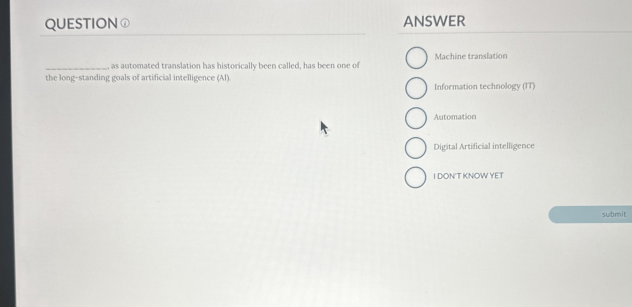 Solved QUESTION (1)ANSWER as automated translation has | Chegg.com