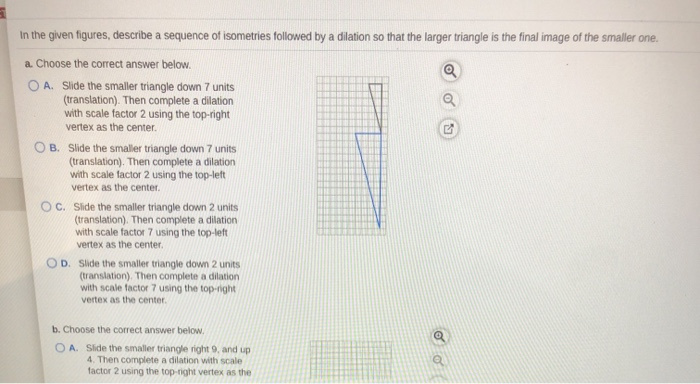 Solved In the given figures, describe a sequence of | Chegg.com