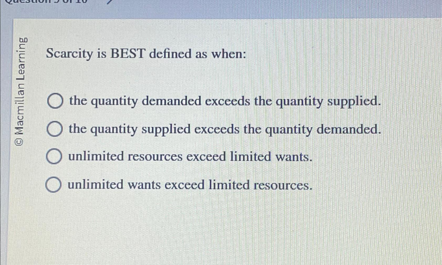 Solved the quantity demanded exceeds the quantity supplied. | Chegg.com