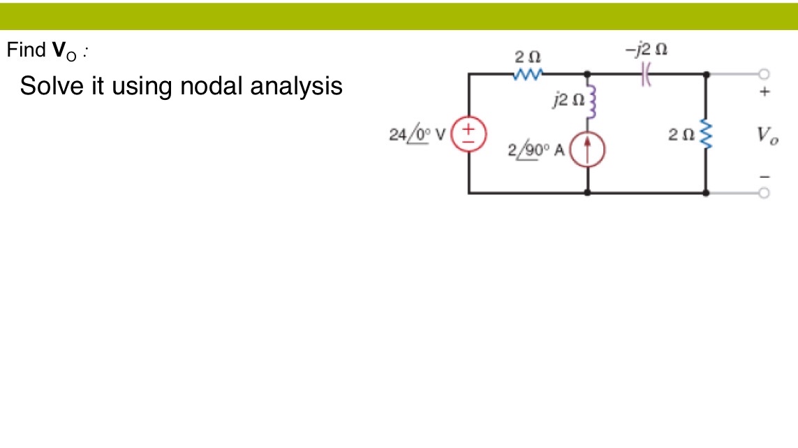 Solved Find VO ﻿:Solve it using nodal analysis | Chegg.com
