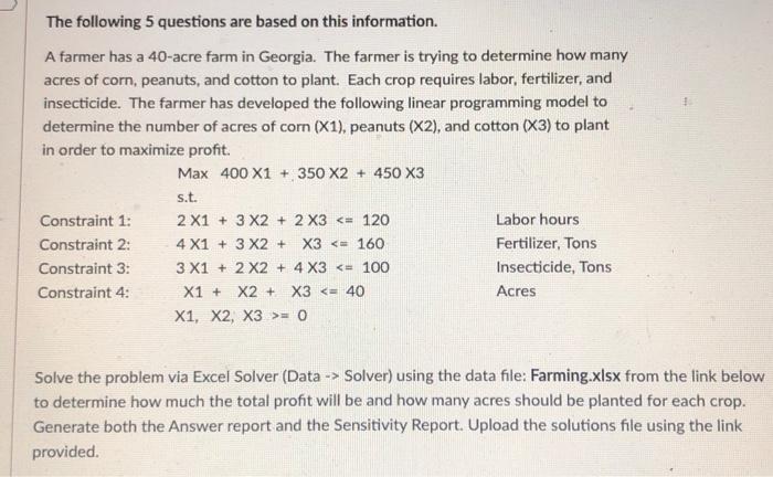 Solved The following 5 questions are based on this | Chegg.com