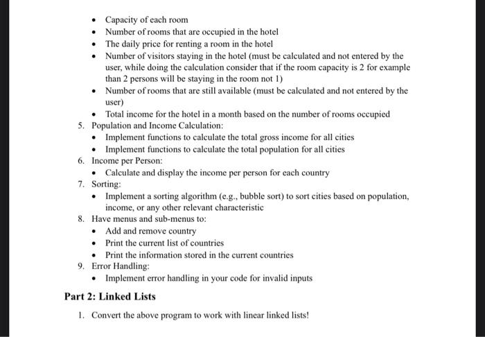 Solved This semester you are asked to create a country | Chegg.com