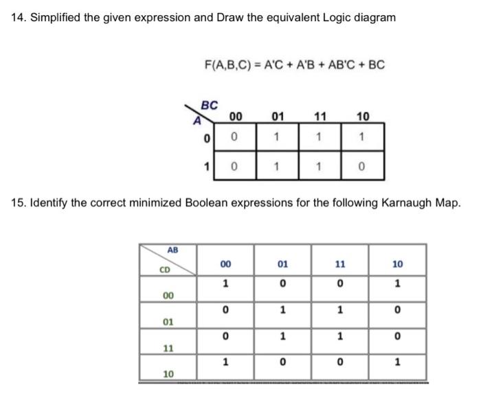 Solved 11: Convert the given truth table to its | Chegg.com