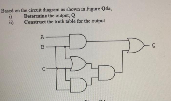 Solved Based on the circuit diagram as shown in Figure Q4a, | Chegg.com