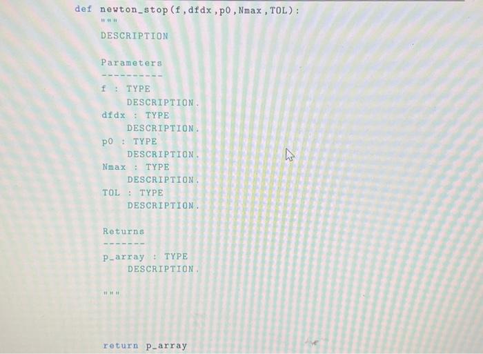 Solved Newton's method We now consider the rootfinding | Chegg.com