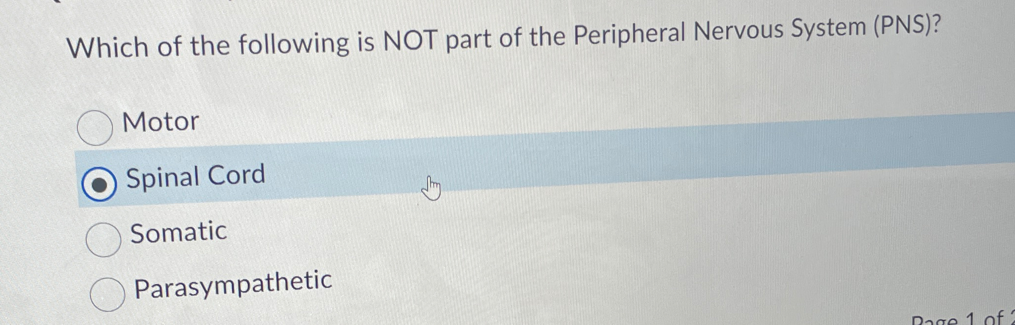 Solved Which of the following is NOT part of the Peripheral | Chegg.com