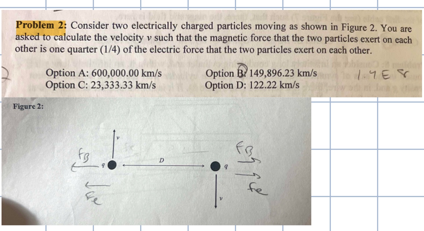Solved Problem 2: Consider two electrically charged | Chegg.com