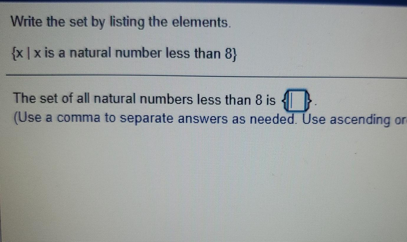 Solved Write the set by listing the elements. {x|x is a | Chegg.com