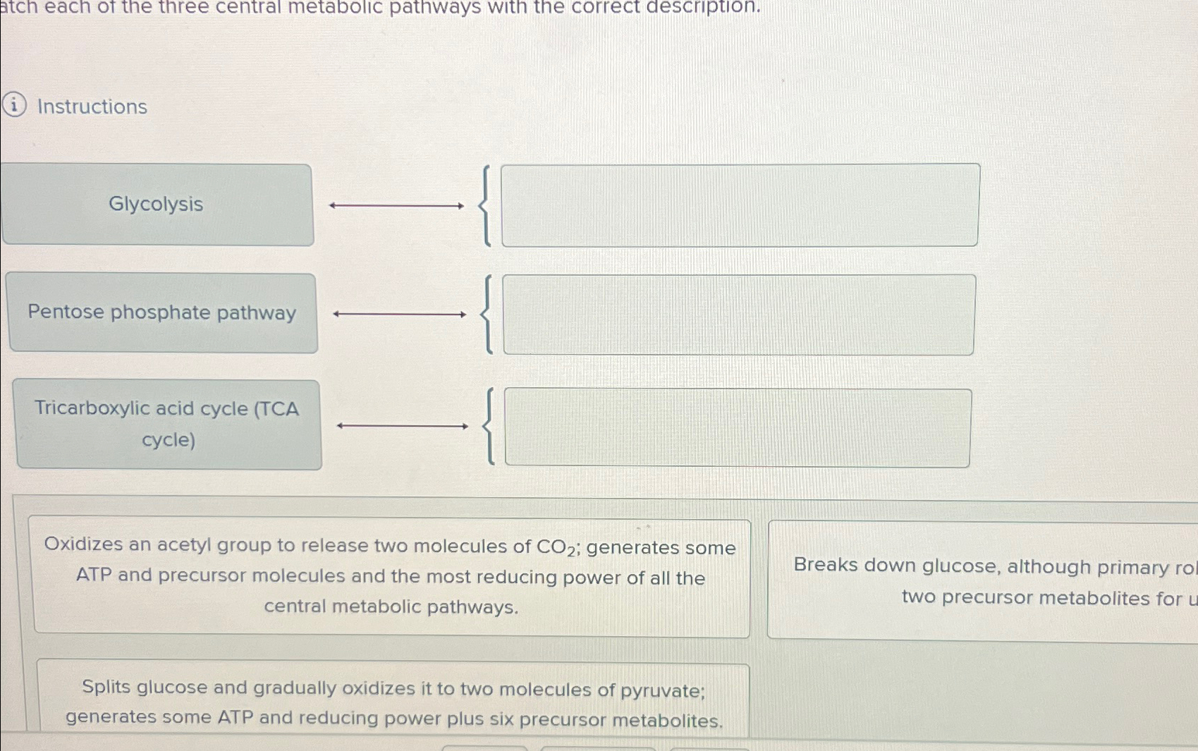 Solved (i) ﻿InstructionsPentose phosphate | Chegg.com
