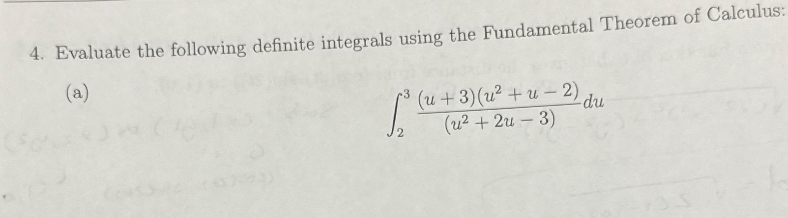 Solved Evaluate the following definite integrals using the | Chegg.com