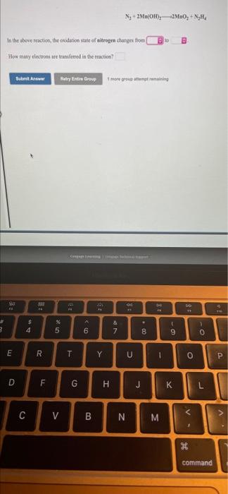 Solved Ng+2MnOH), 2MoO+ NH4 In the above reaction, the | Chegg.com