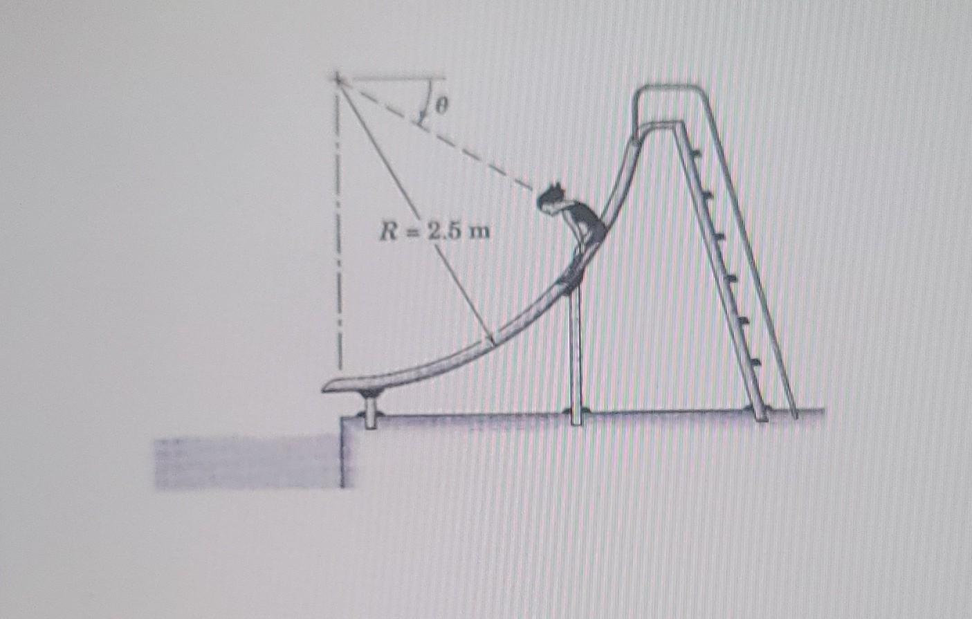 Solved 9.- Beginning from rest when θ = 20°, a 35-kg child | Chegg.com