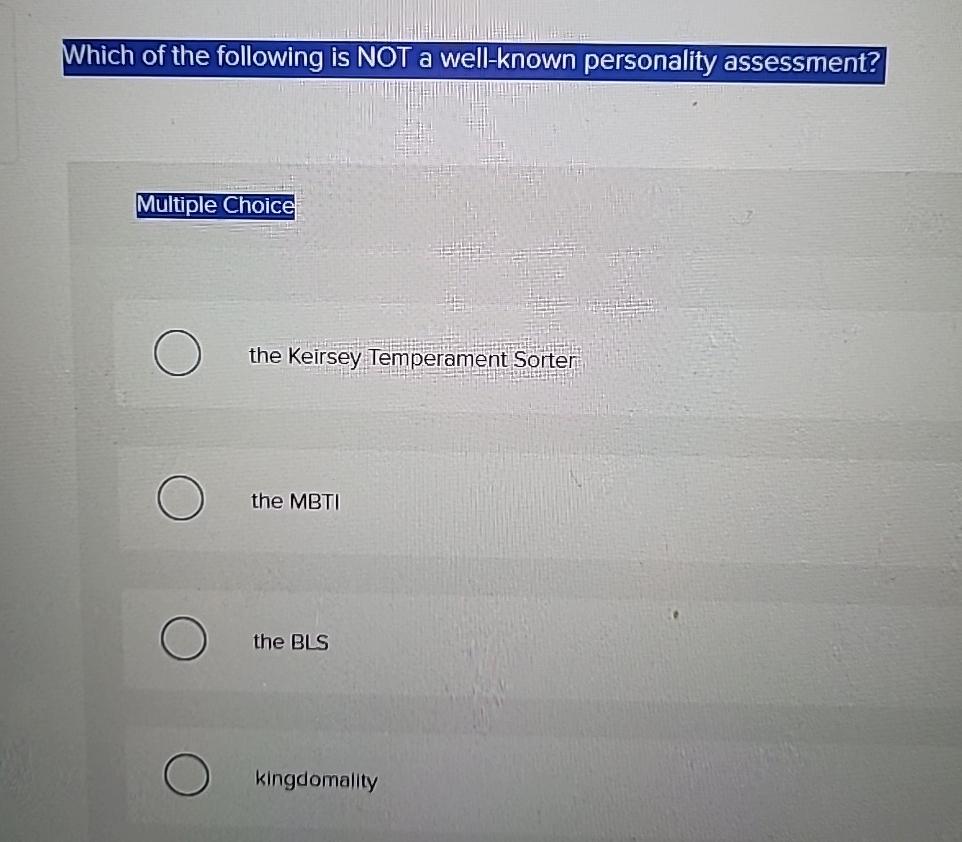 Solved Which of the following is NOT a well-known | Chegg.com