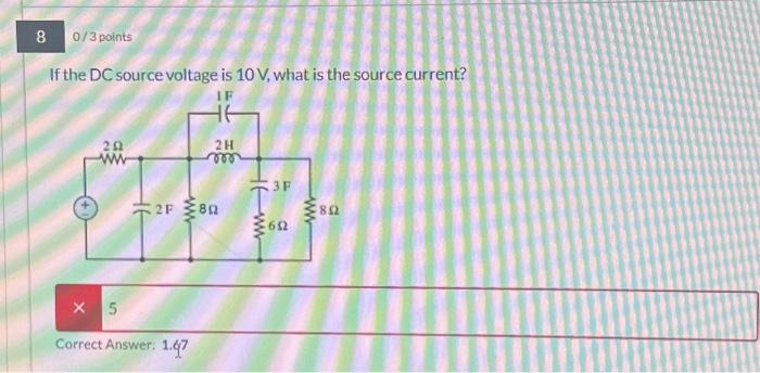 Solved If the DC source voltage is 10 V, what is the source | Chegg.com