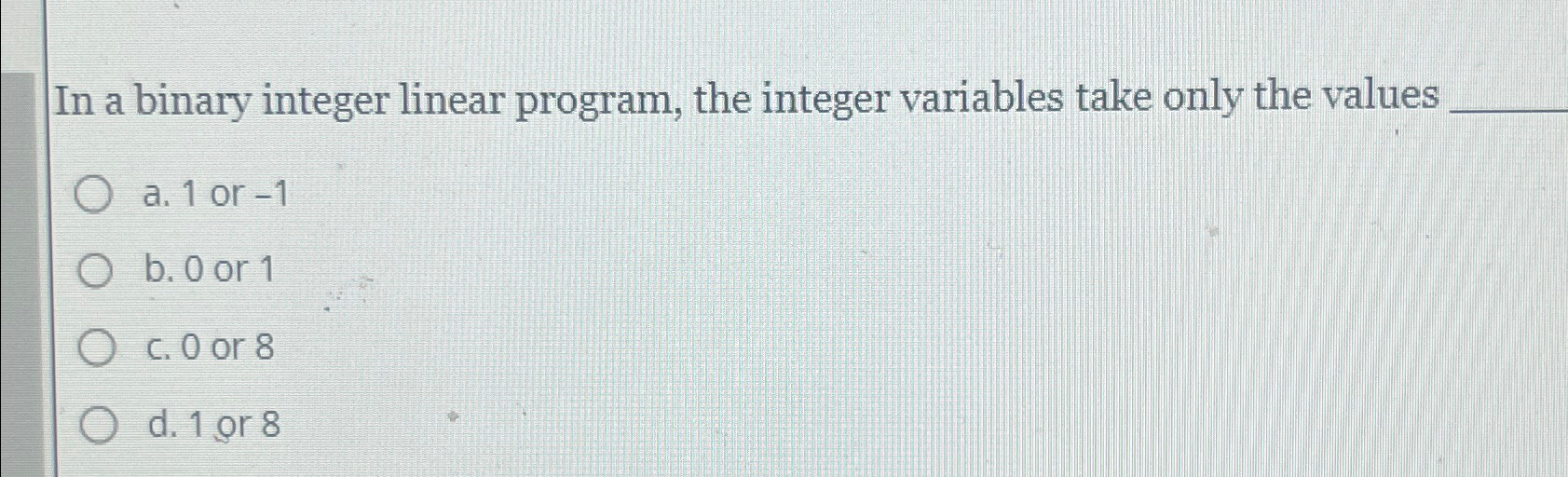 Solved In A Binary Integer Linear Program The Integer 6373