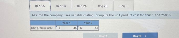 Solved Exercise 4-9 (Static) Variable and Absorption Costing | Chegg.com