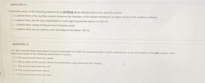 Solved QUESTION 11 Determine which of the following | Chegg.com