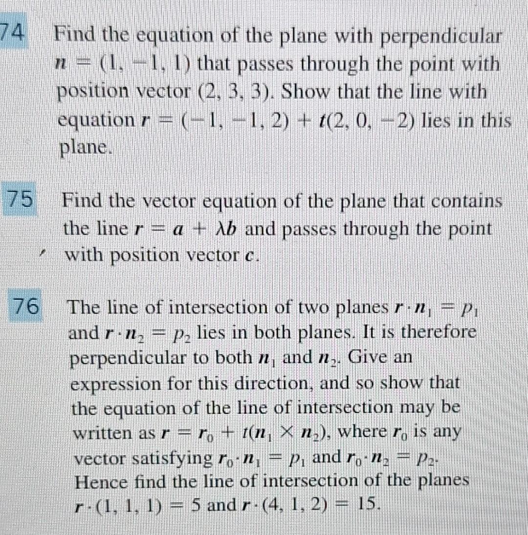 Solved Find the equation of the plane with perpendicular | Chegg.com