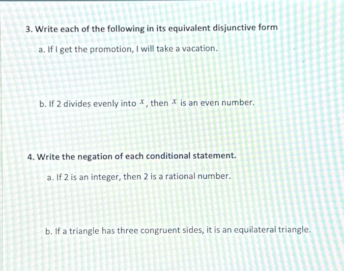 Solved If 2 divides evenly into x, then x is an even number. | Chegg.com