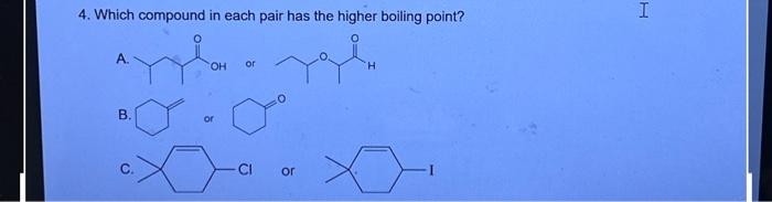 Solved 5. Rank the following conformations in order of | Chegg.com