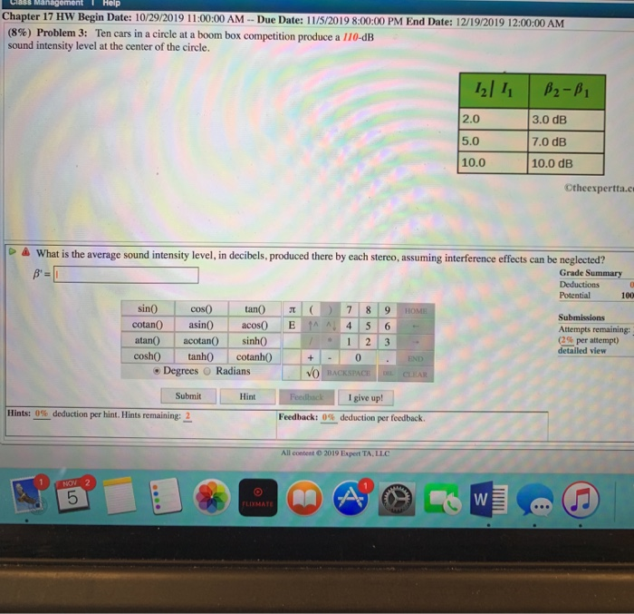 Solved Class Management | Help Chapter 17 HW Begin Date: | Chegg.com
