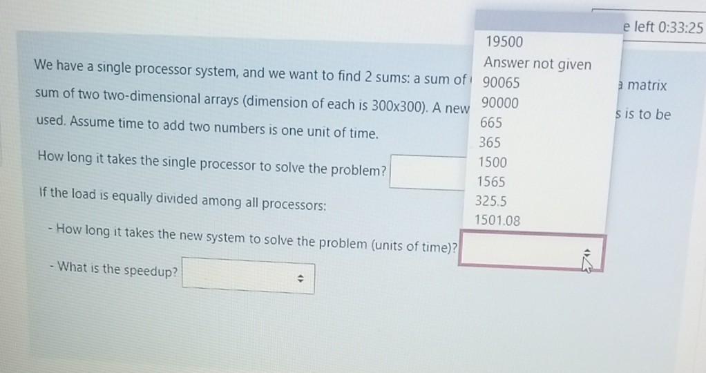 Solved We have a single processor system, and we want to | Chegg.com
