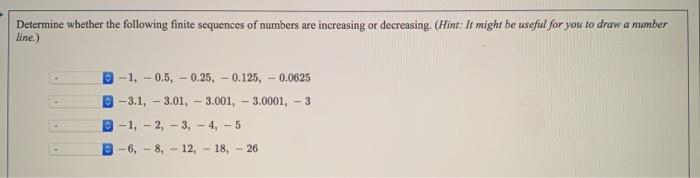 Solved Determine Whether The Following Finite Sequences Of