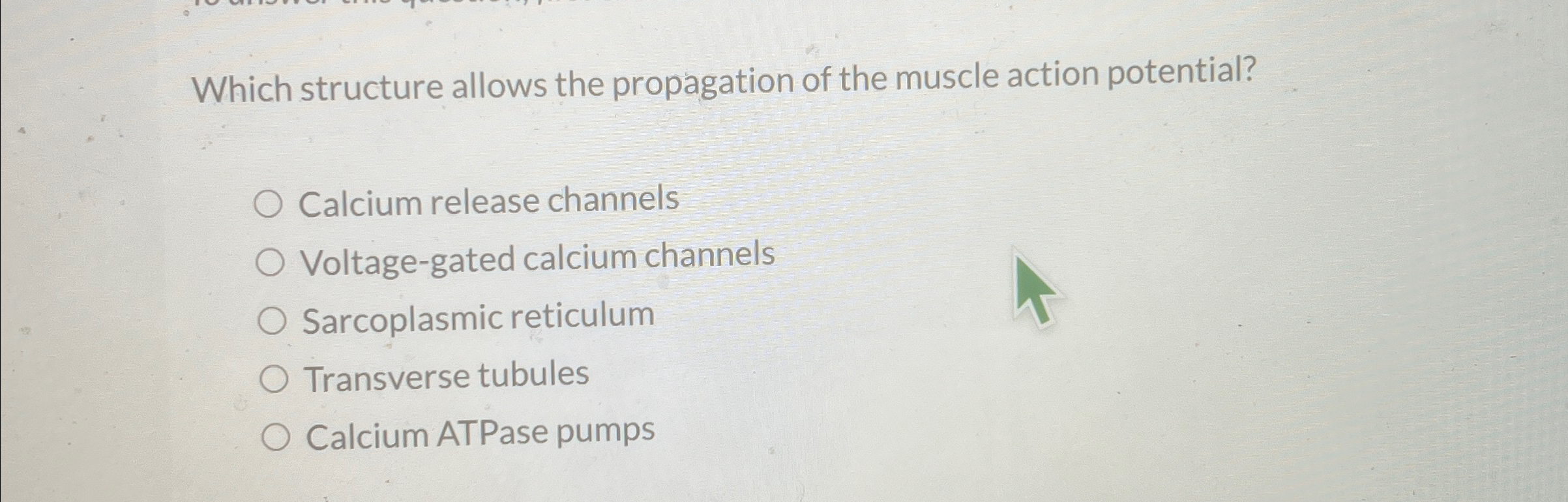Solved Which structure allows the propagation of the muscle | Chegg.com