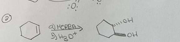 Solved a) O3 He2S(1)(2) a) MEPBA b) H3O+a) Cl2/H2O b) Base | Chegg.com
