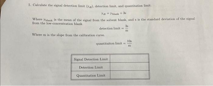 2 Fill Out The Following Table Using Data Collected 