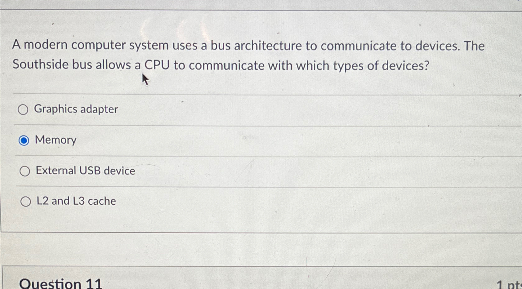 Solved A modern computer system uses a bus architecture to | Chegg.com