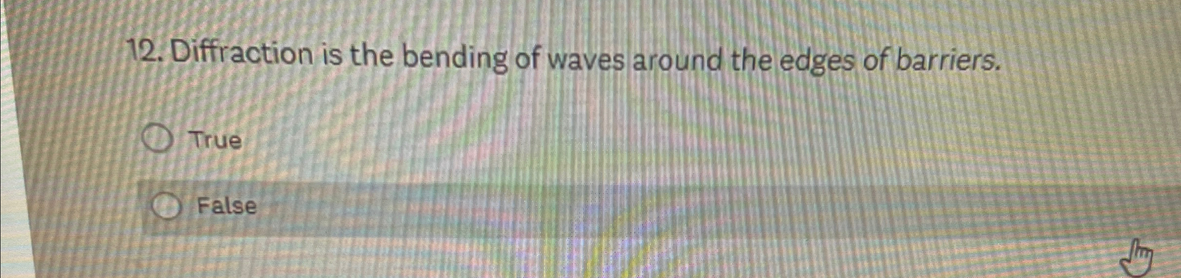 Solved Diffraction is the bending of waves around the edges | Chegg.com