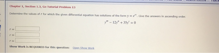 Solved Chapter 1 Section 13 Go Tutorial Problem 13 6057