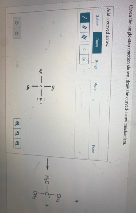 Solved Given the single-step reaction shown, draw the | Chegg.com