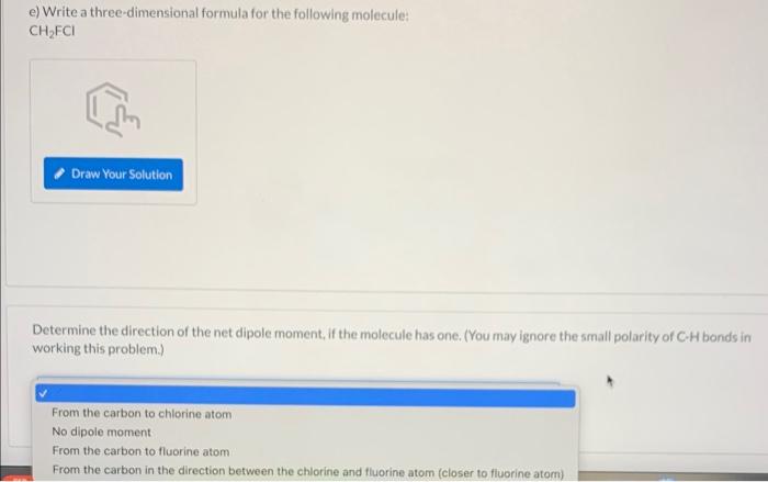 Solved c) Write a three-dimensional formula for the | Chegg.com