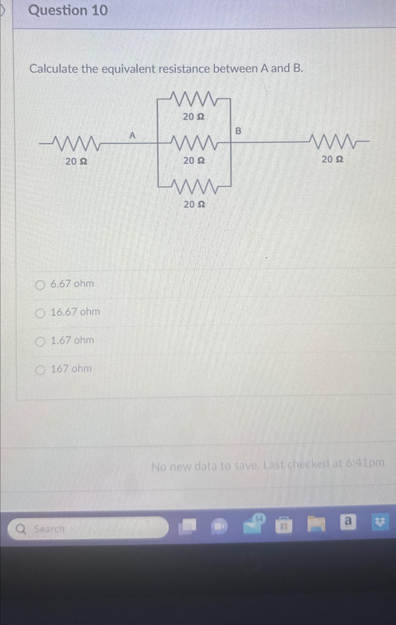 Solved Question 10Calculate the equivalent resistance | Chegg.com